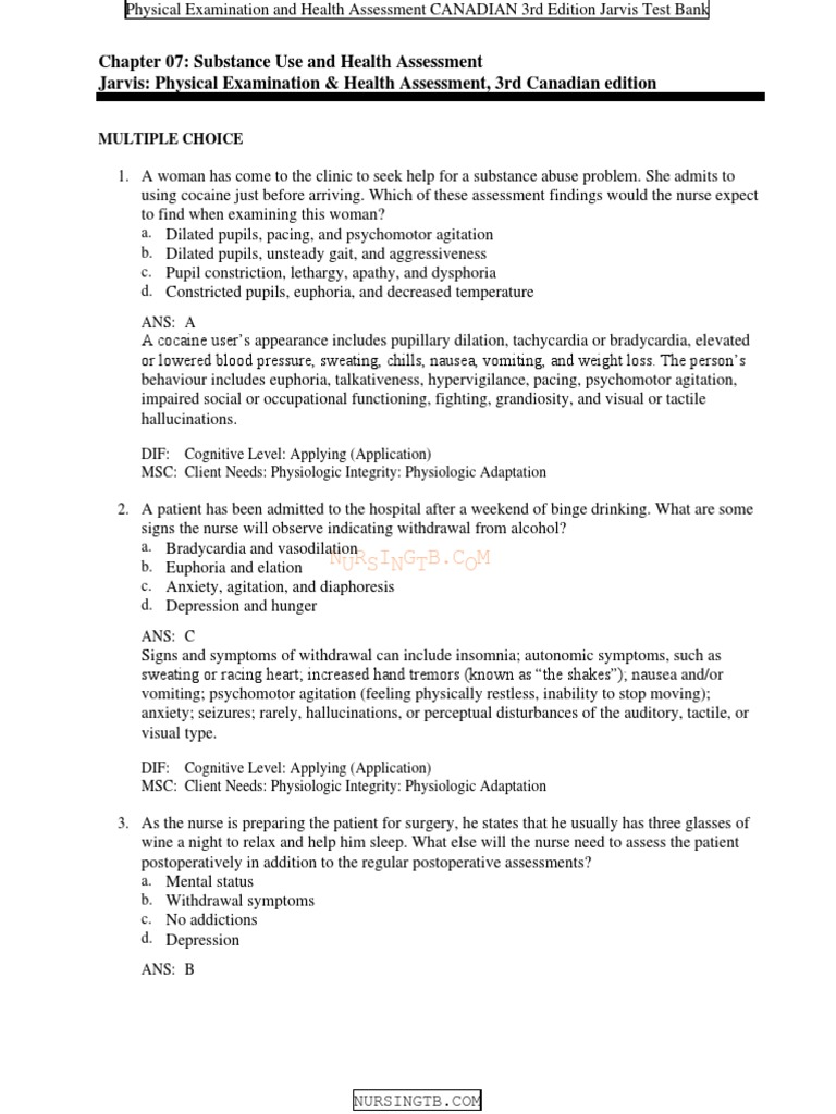 Chapter 07 | PDF | Alcoholism | Substance Abuse