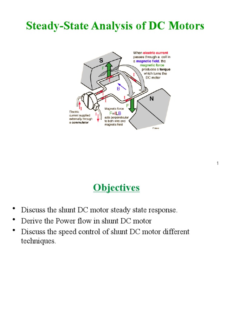 Steady-State Analysis of DC Motors | PDF | Electric Motor | Rectifier