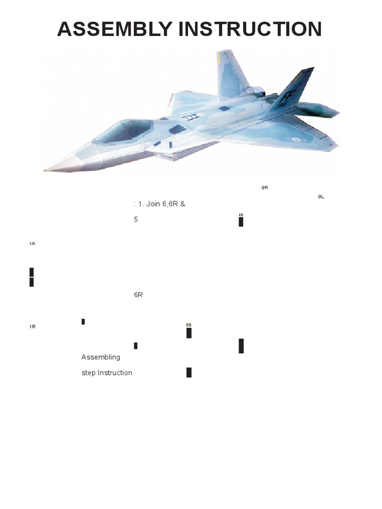 Flying Paper f22 Raptor | PDF | Vehicles | Aircraft Configurations