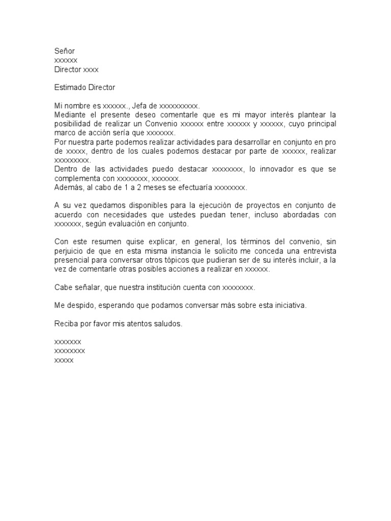 Formato Carta A Un Director o Gerente | PDF