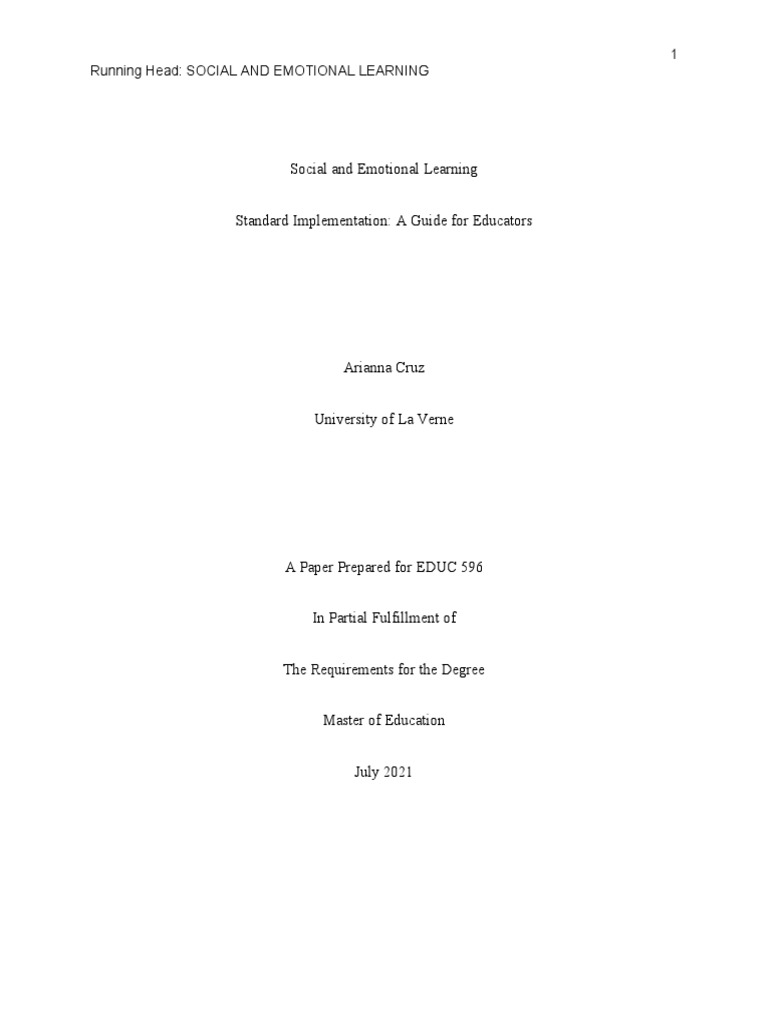 Final Thesis Paper For Submission | PDF | Teachers | Learning
