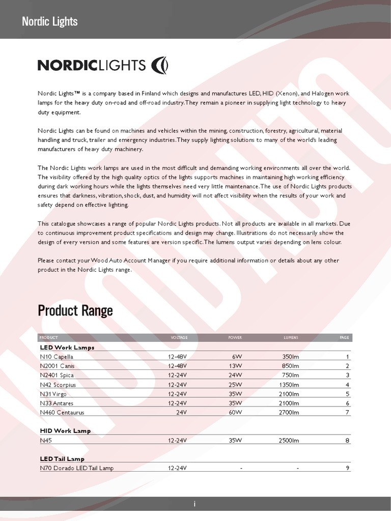 Product Range: Nordic Lights | PDF | Incandescent Light Bulb | Lighting
