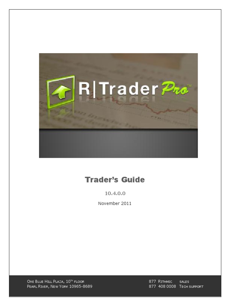 R Trader Pro Trader's Guide | PDF | Chart | Order (Exchange)