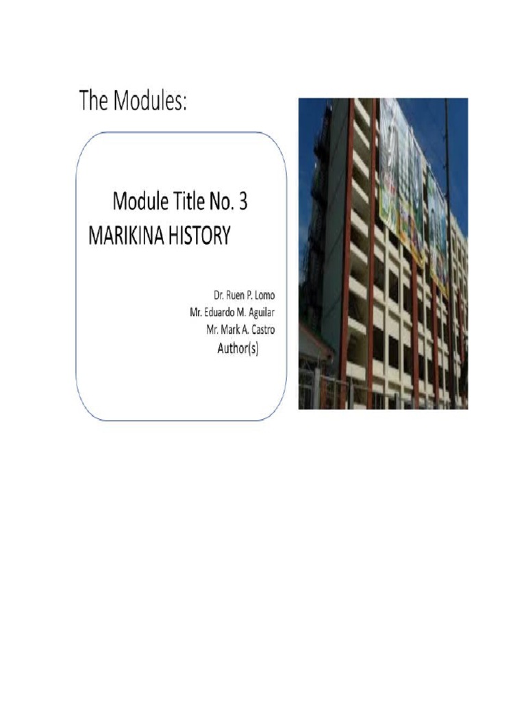 Marikina History | PDF | Philippines