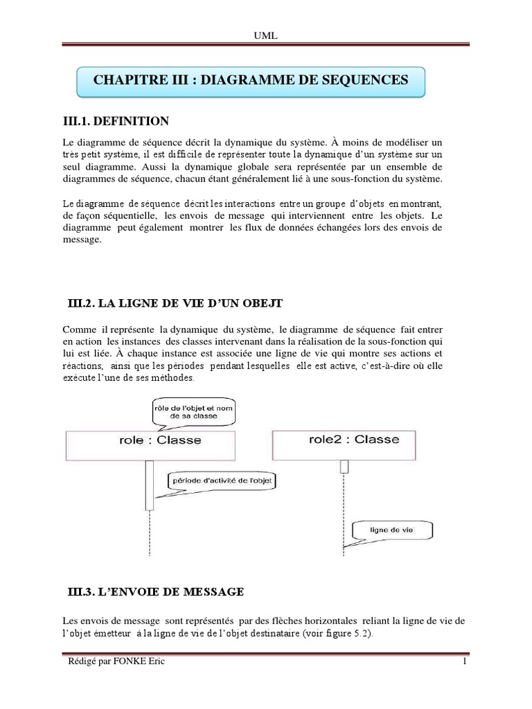 Cours UML Chapitre 3 Diagramme de Séquences | PDF | Structure de contrôle | Langage de ...