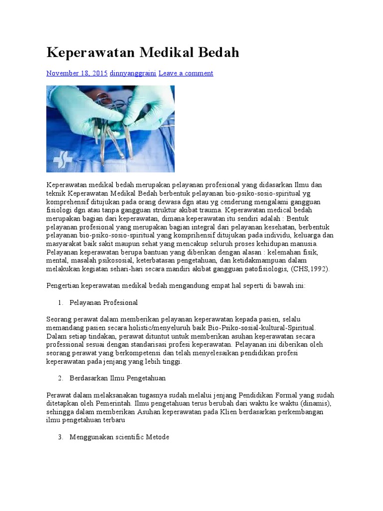 Keperawatan Medikal Bedah | PDF