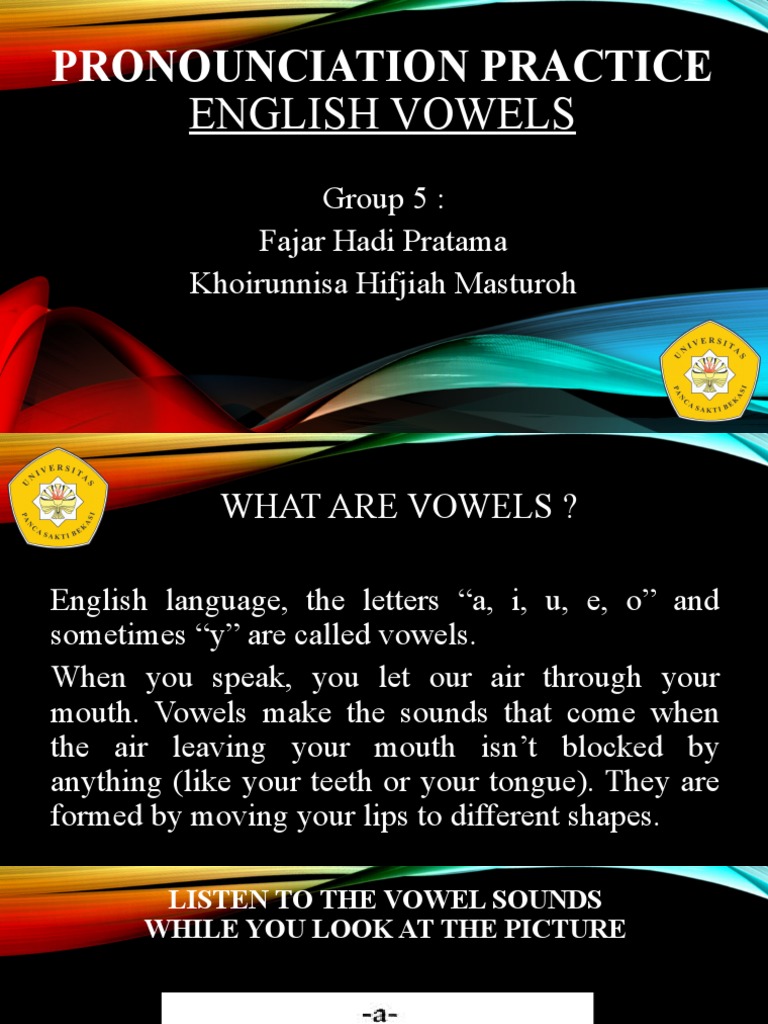 English vowel pronunciation practice | PDF