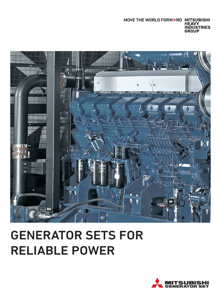 Mitsubishi Diesel Generator Sets Overview | PDF | Engines | Electrical ...
