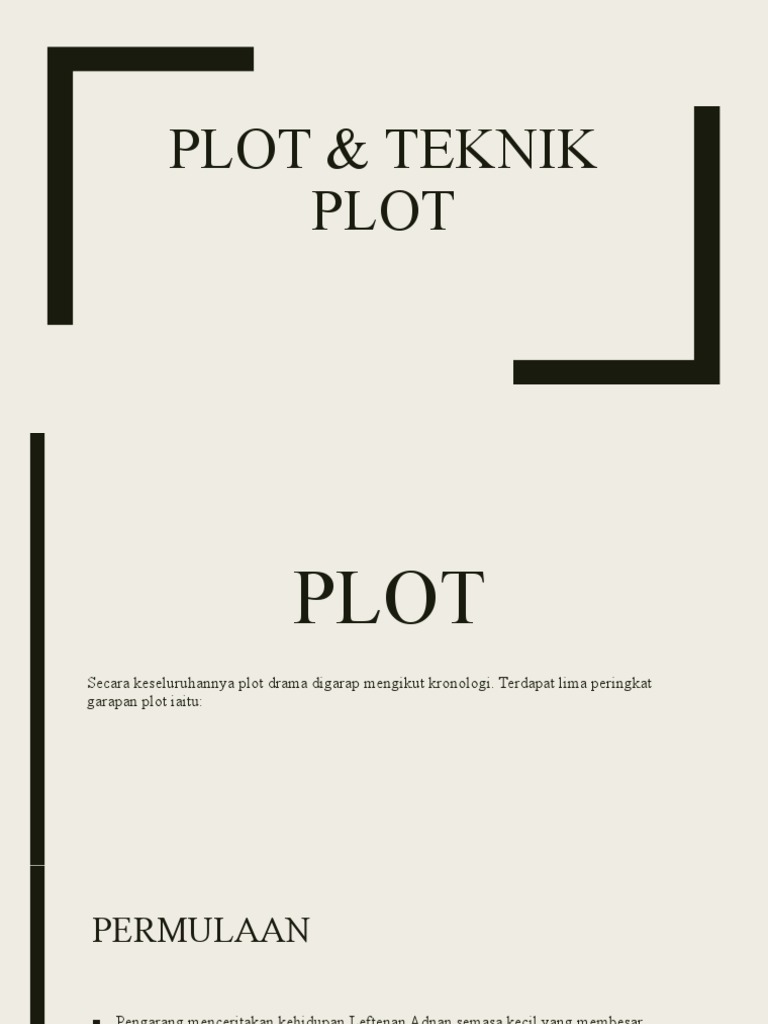Plot & Teknik Plot Leftenan Adnan | PDF