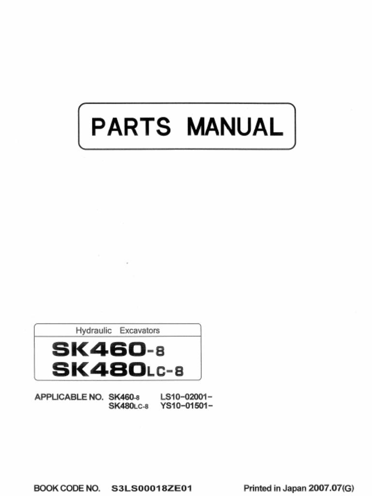 SK480 LC | PDF | Technology & Engineering
