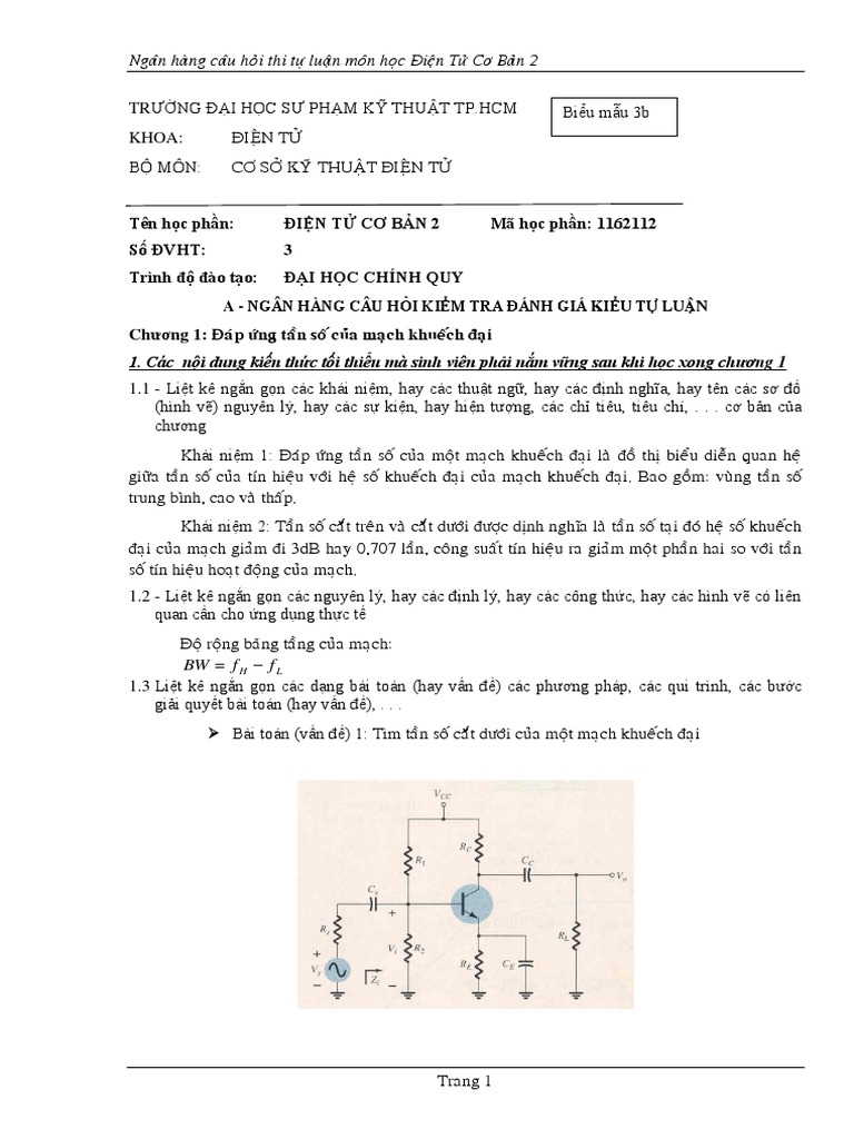 De Tu Luan ĐTCB | PDF