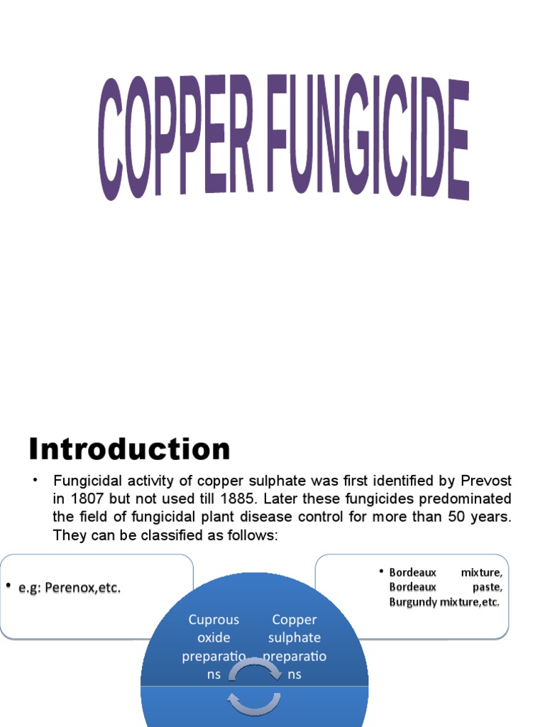 Copper Fungicides | PDF | Chemical Substances | Chemical Compounds