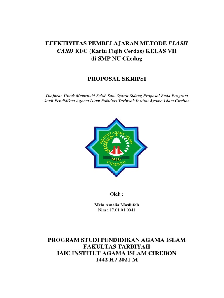 Efektivitas Metode Flash Card di SMP NU | PDF | Karier & Perkembangan