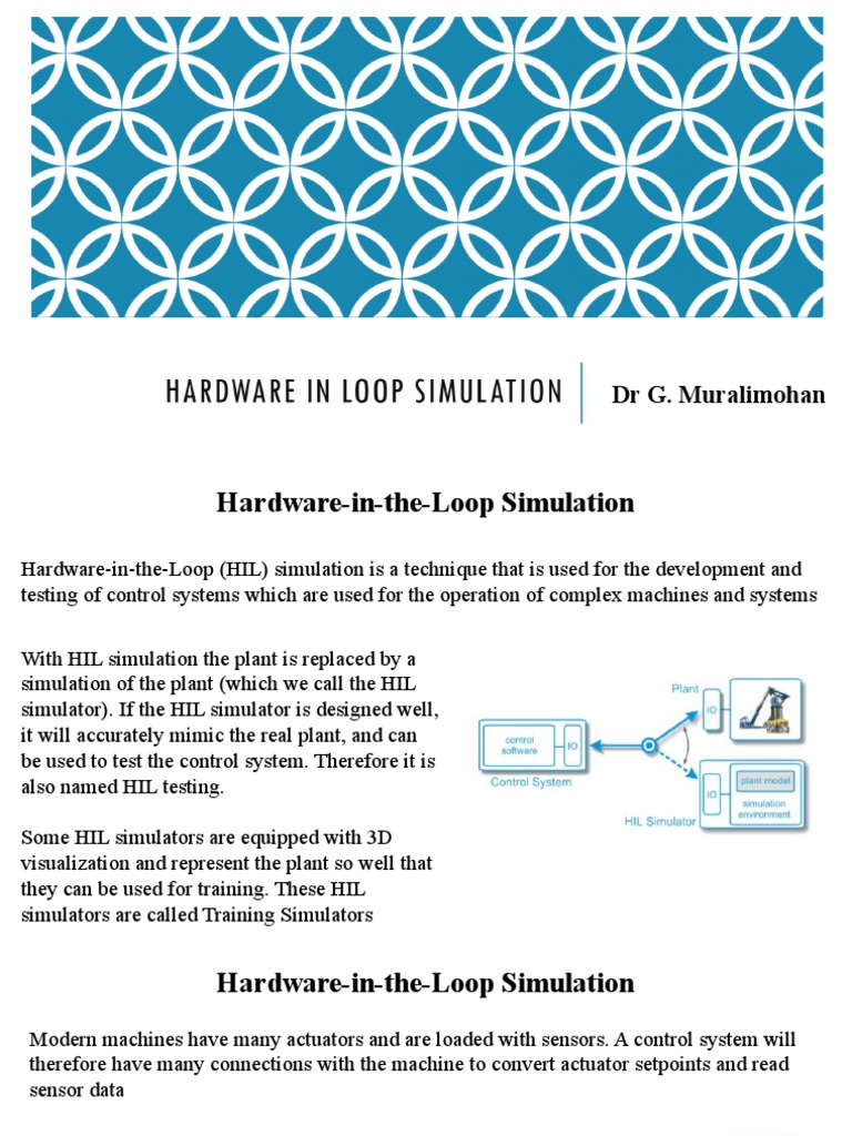 Hardware in Loop Simulation | PDF | Simulation | Computing