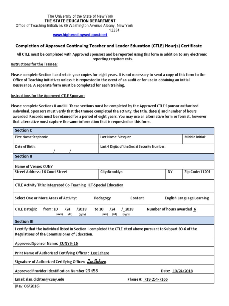 Stephanie Vasquez Ict Ctle Certificate | PDF | Communication
