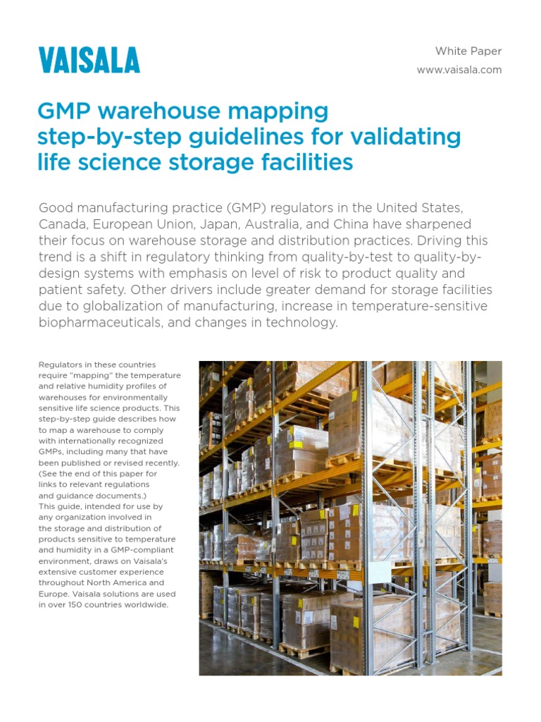 9 Steps To GMP Warehouse Mapping Vaisala | PDF | Calibration | Humidity