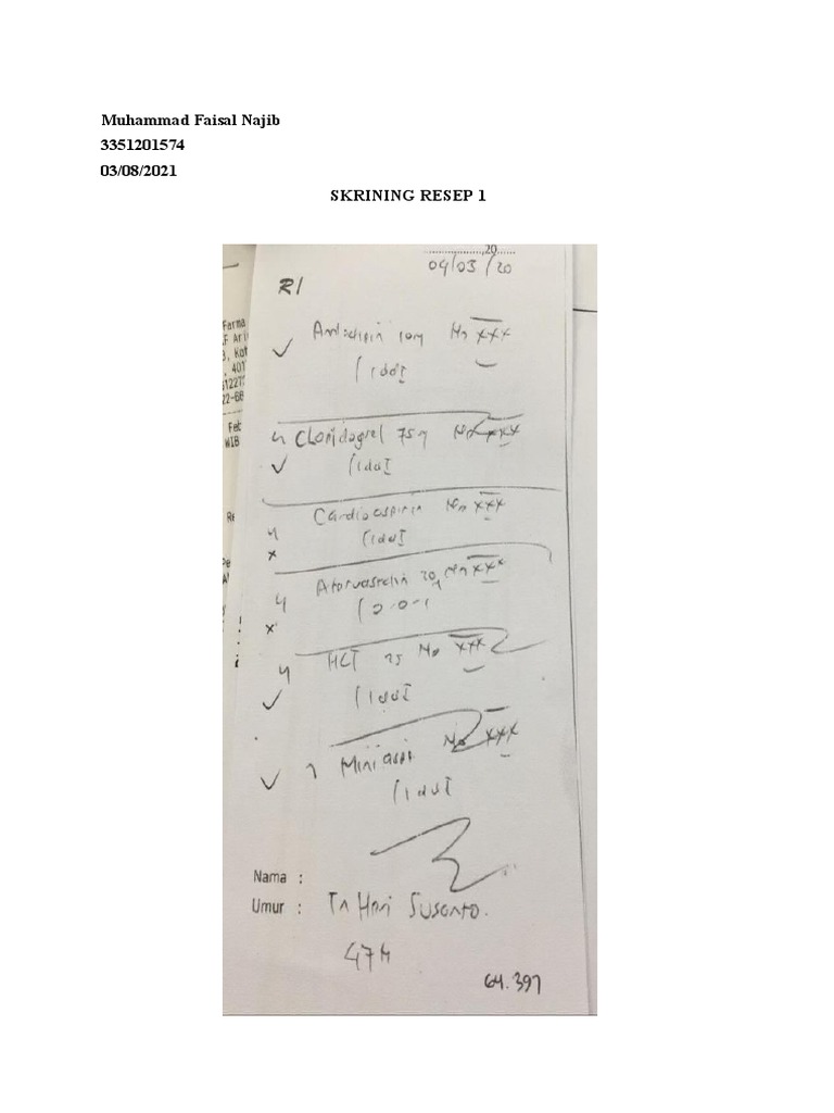 Skrining Resep | PDF