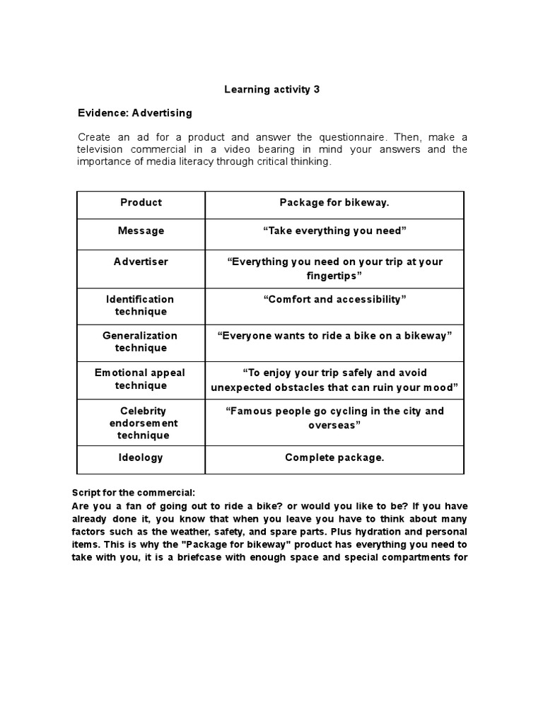 Evidence Advertising | PDF