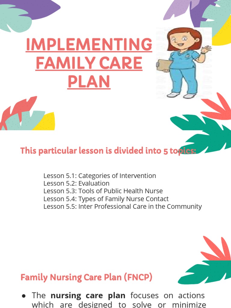 Implementing Family Care Plan | PDF | Nursing | Nutrients