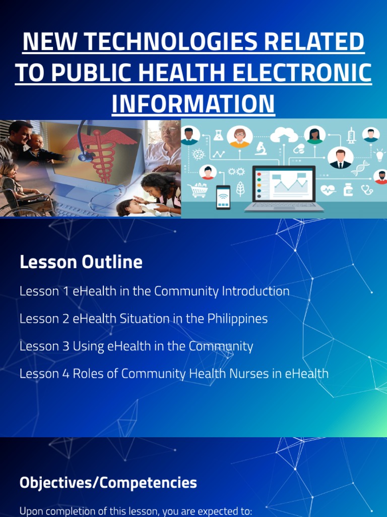 New Technologies Related To Public Health Electronic Information | PDF