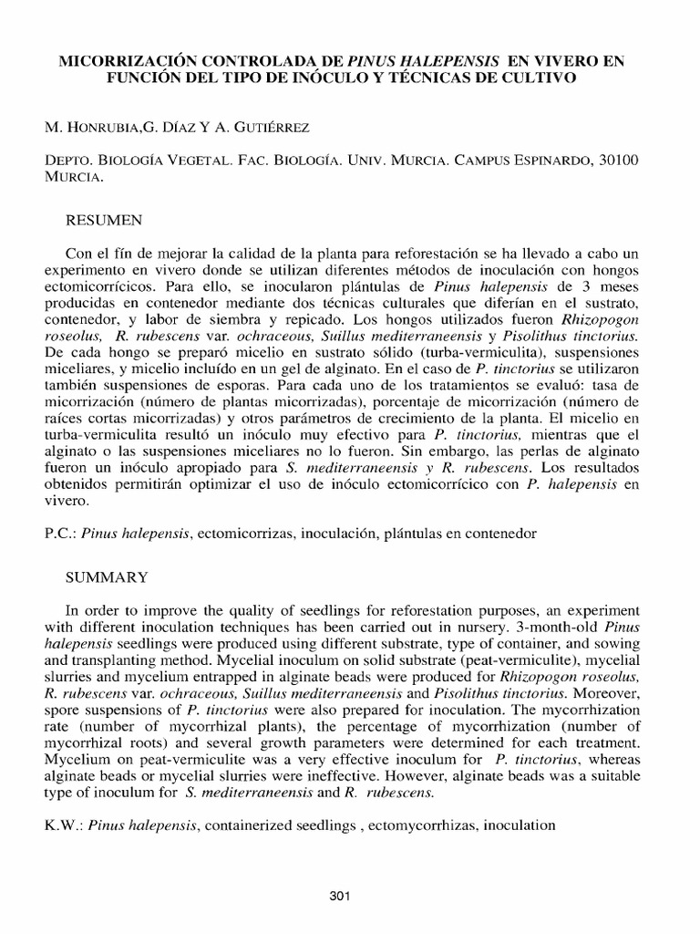 Explicacion de Inocular Con Tres Metodos | PDF | Plantas | Micología