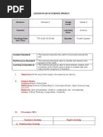 Detailed Lesson Plan | PDF | Rotation | Orbit