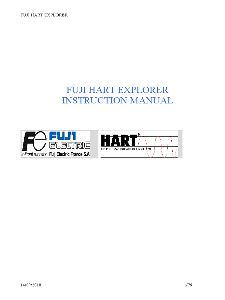 Installing and Using the FUJI HART EXPLORER Software: A Guide for ...