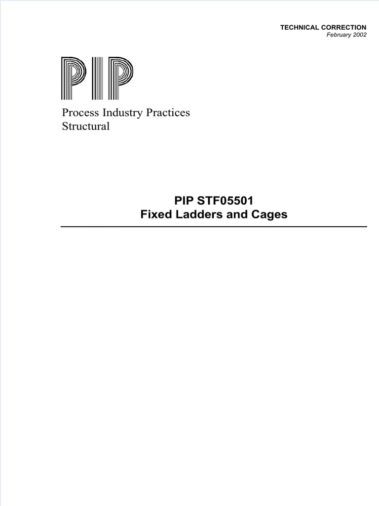 Pip Stf05501 Fixed Ladders Cages | PDF | Specification (Technical ...