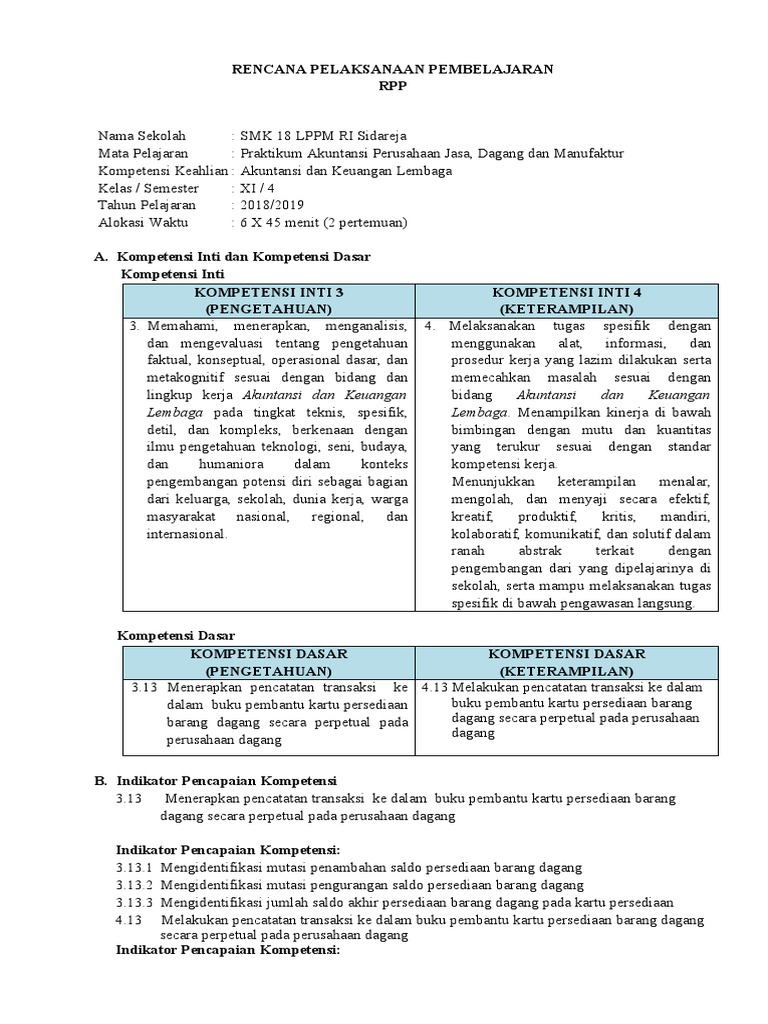 RPP - KD 13 | PDF