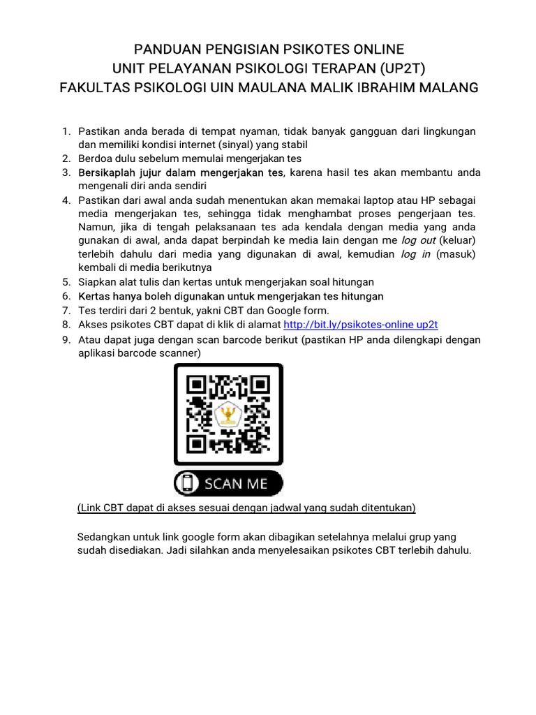(New) Panduan Psikotest Online Jalur Mandiri Alih Jenjang Profesi Tahun ...