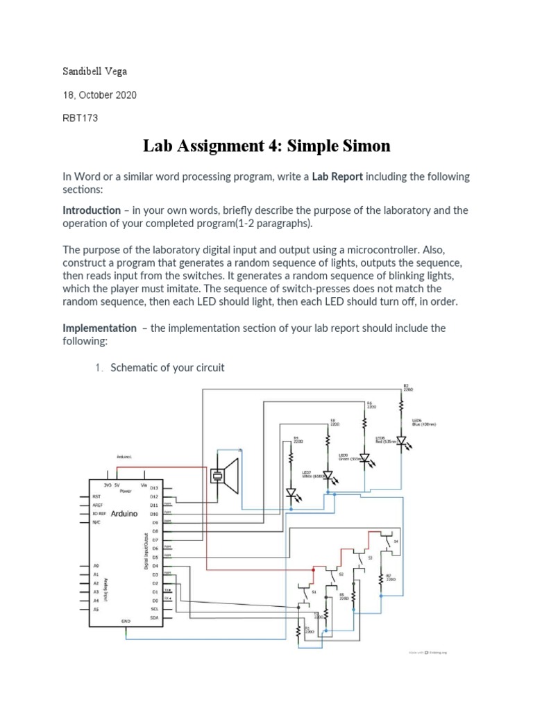 Simple Simon Lab Report | PDF | Control Flow | Computing