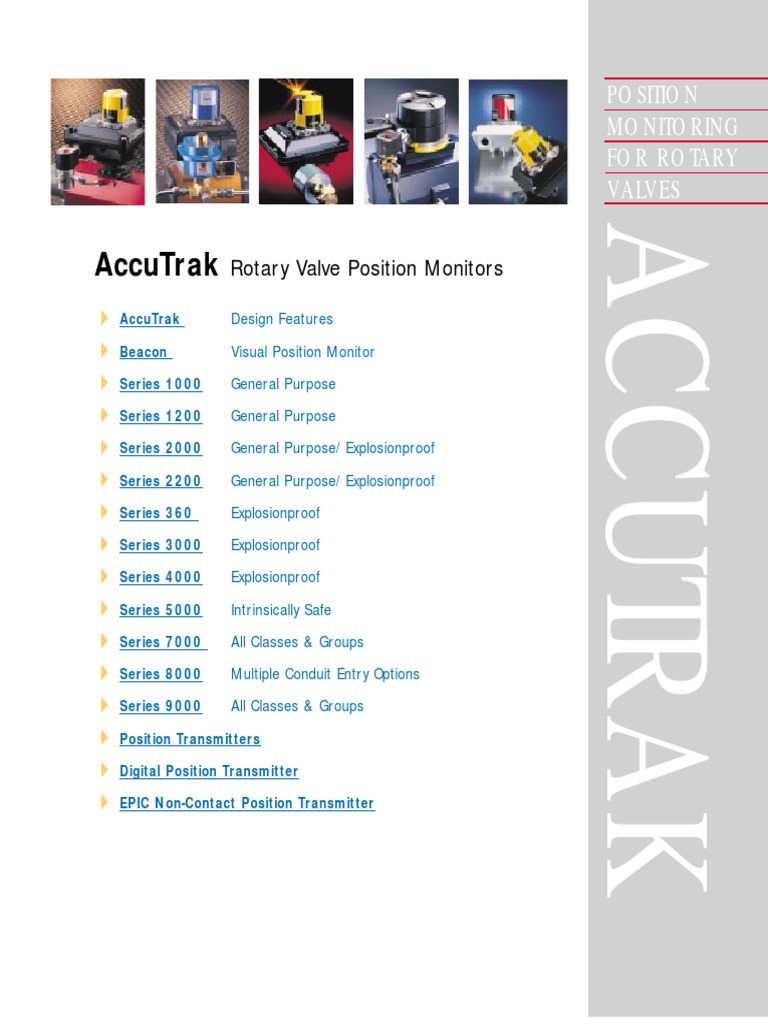 Accutrak: Position Monitoring For Rotary Valves | PDF | Valve | Switch
