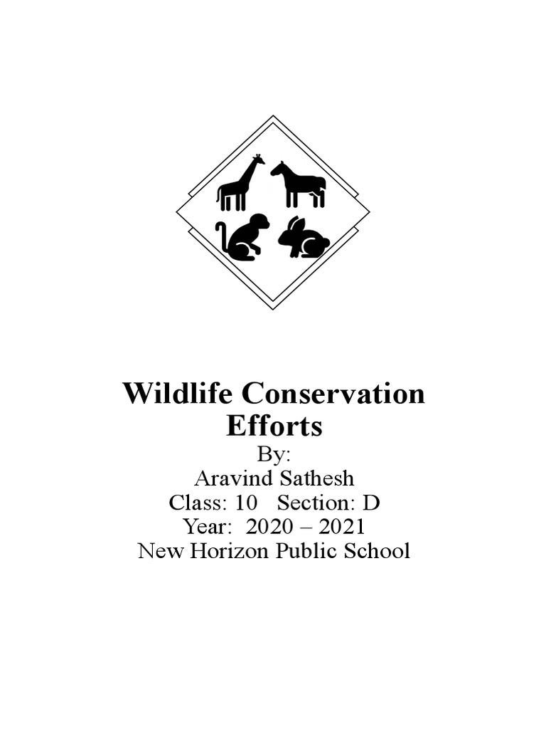 Wildlife Conservation Efforts | PDF | Ecology | Environmental Conservation