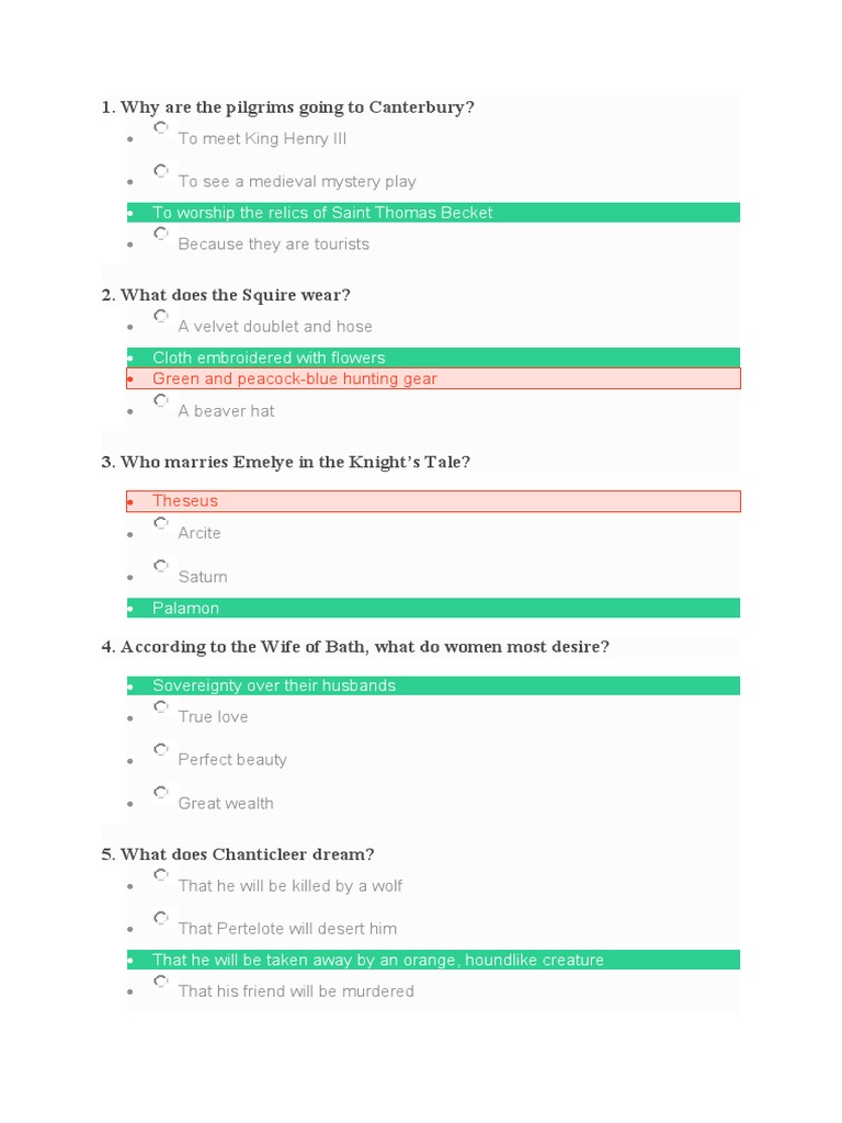 Keerthi Question Bank | PDF | The Canterbury Tales | Geoffrey Chaucer