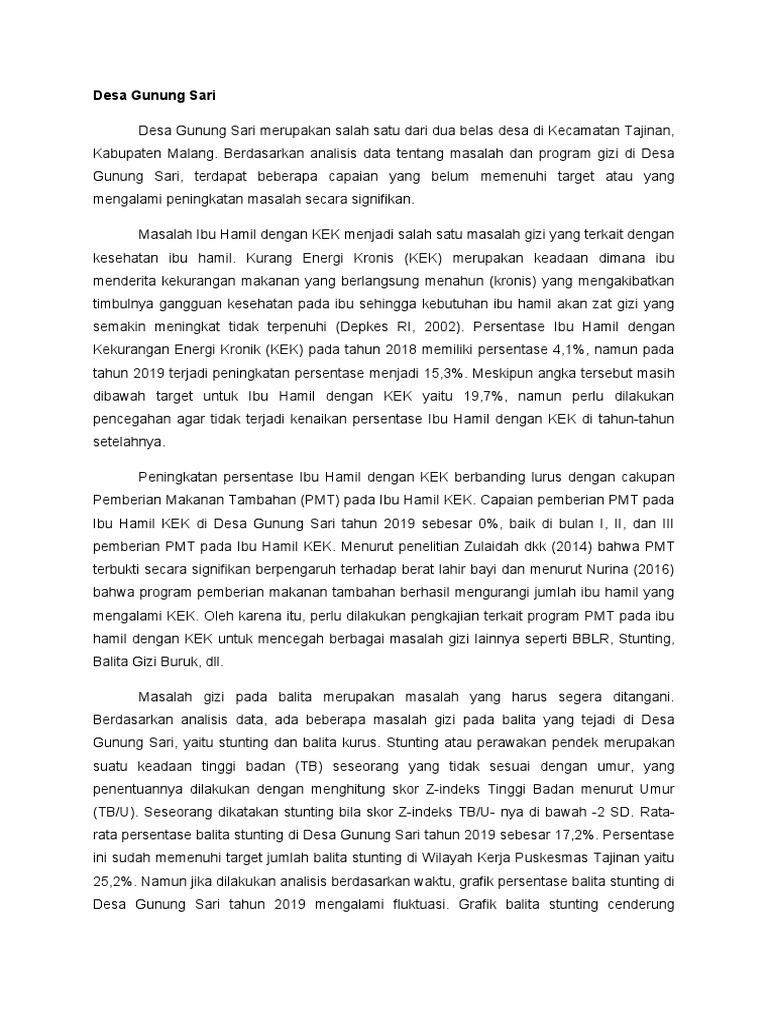 Analsis Gunung Sari Dan Randugading | PDF