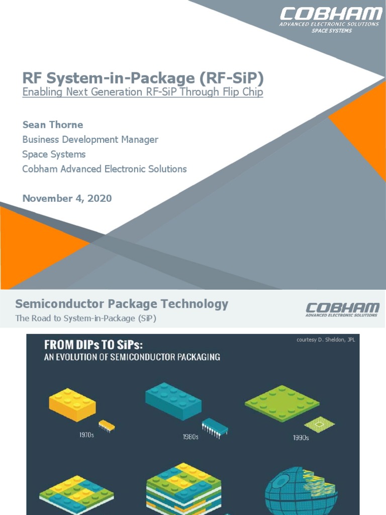 RF System-In-Package (Rf-Sip) : Enabling Next Generation Rf-Sip Through ...