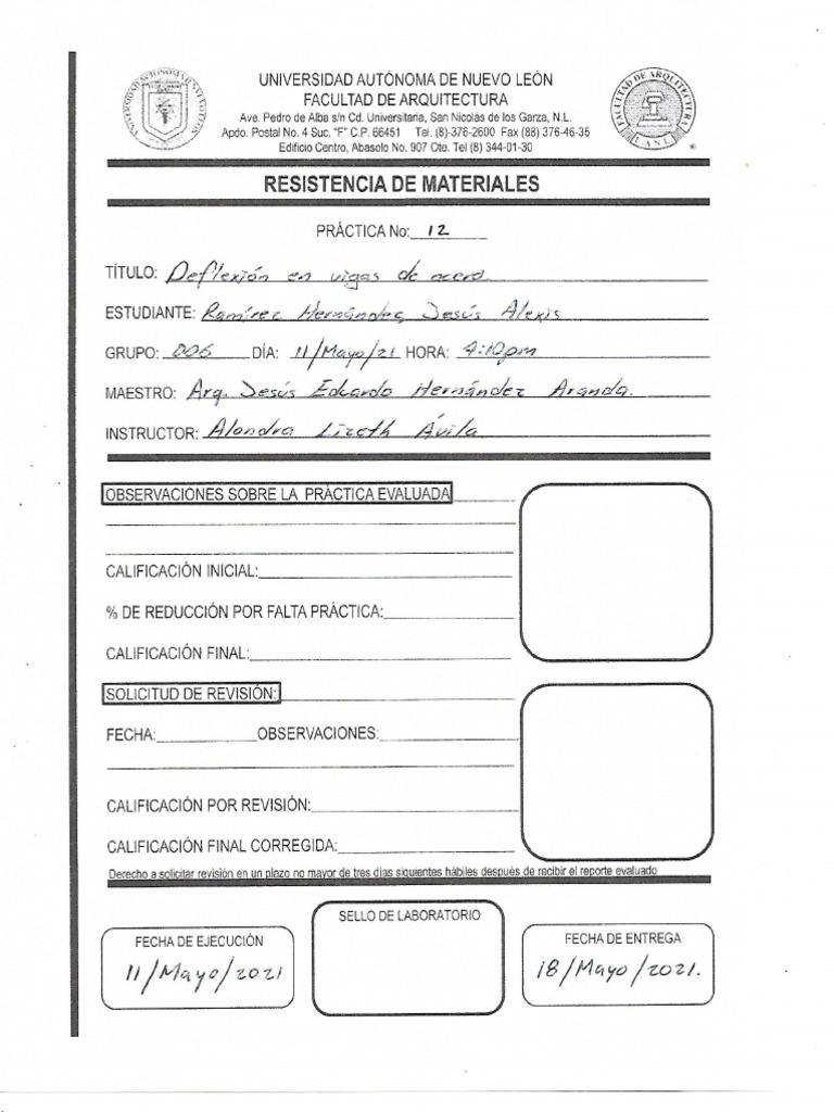 P12 - Deflexión en Vigas de Acero | PDF