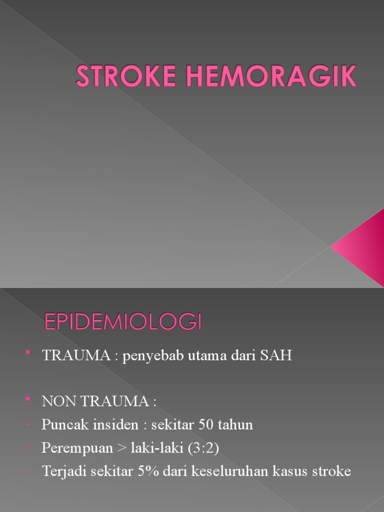 Stroke Hemoragik | PDF