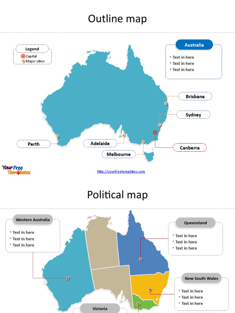 A Detailed Map of Australia Highlighting Major Cities, States, and ...