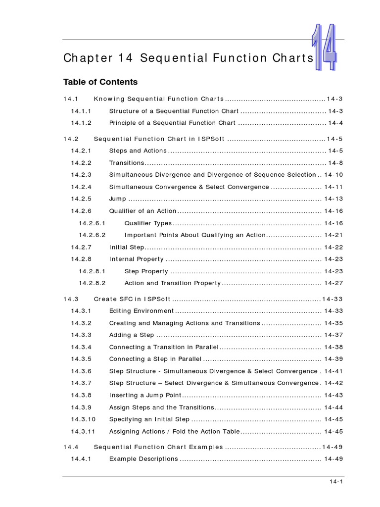 Chapter 14 SFC | PDF | Sequence | Programmable Logic Controller