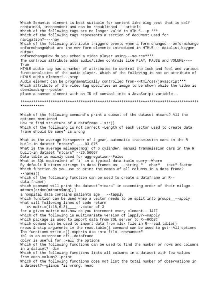 Data Handling Using R | PDF | Subroutine | Html5