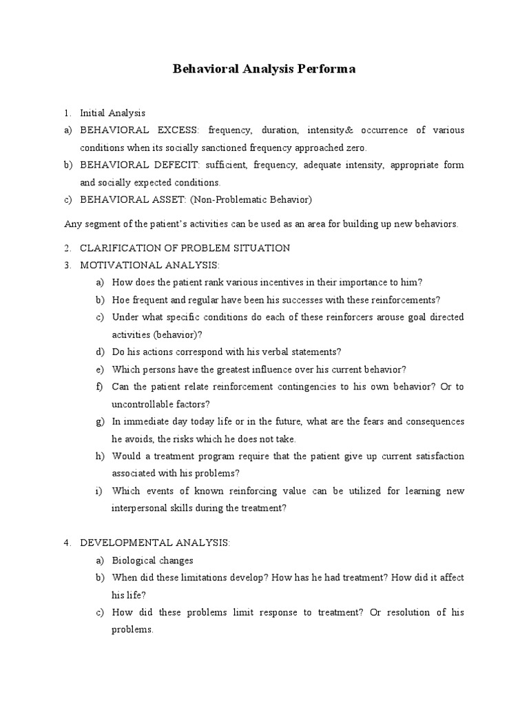 Behavioral Analysis Framework Overview | PDF | Reinforcement | Behavior