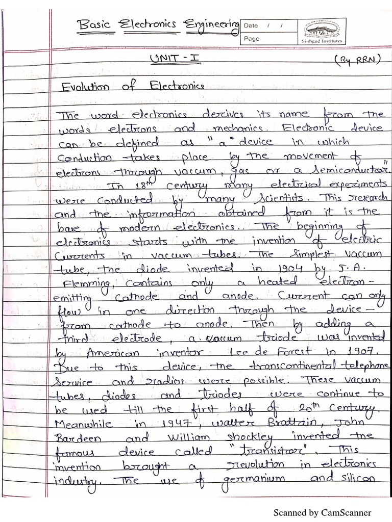 Bxe Notes Unit 1 | PDF