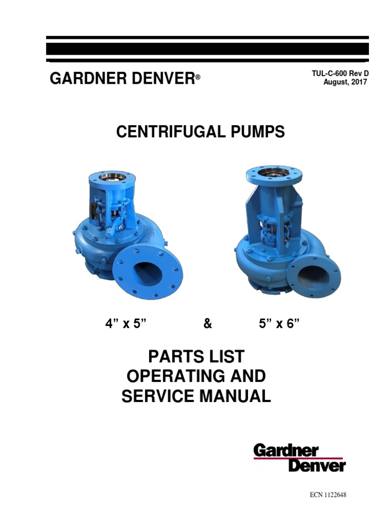 4x5 and 5x6 Parts and Service Manual TUL-C-600 - Rev D | Download Free ...