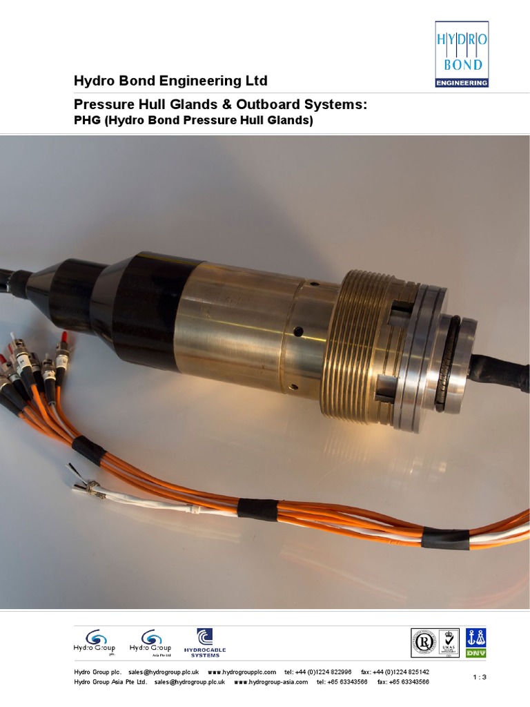 Hydro Bond Engineering LTD Pressure Hull Glands & Outboard Systems ...