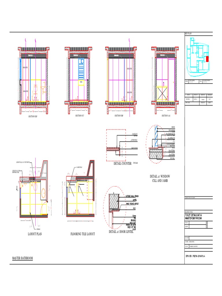 Key Plan: Detail Counter | PDF | Buildings And Structures | Components