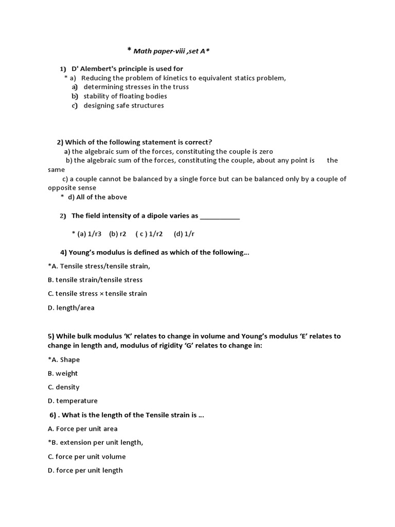 Paper 8 Set (A) Qna | PDF | Force | Orbit