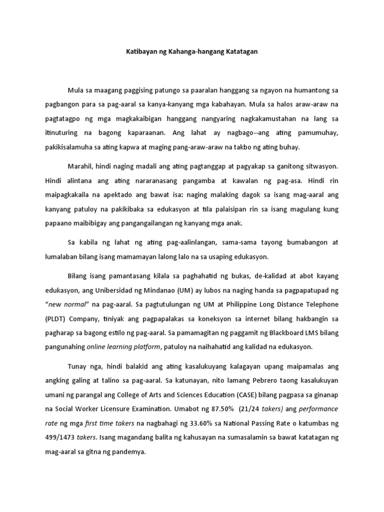 Katibayan NG Kahanga-Hangang Katatagan | PDF