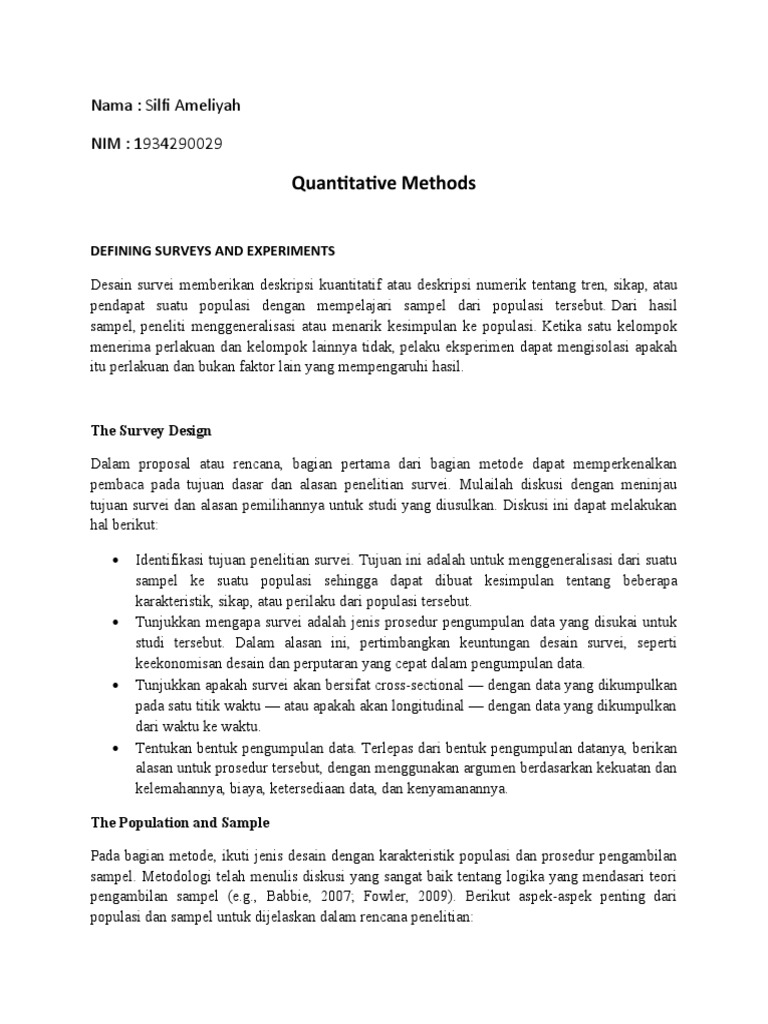 Tugas Metodologi Penelitian Pertemuan 10 | PDF | Karier & Perkembangan | Komputer