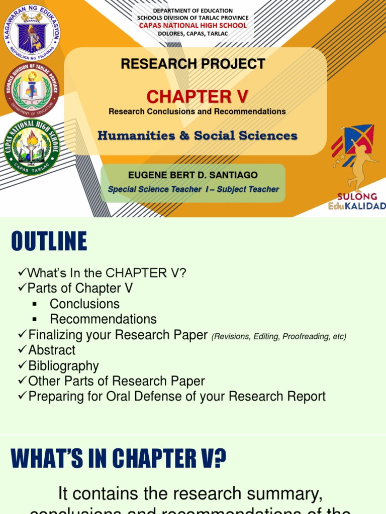 CHAPTER V Research Conclusions and Recommendations | PDF | Abstract ...